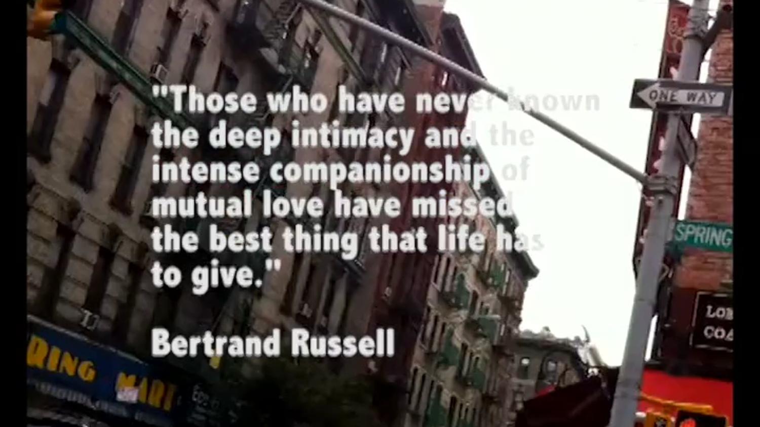 Bruce Barber The Bertrand Russell Reading Room: Russell NYC Trace (2018 ...